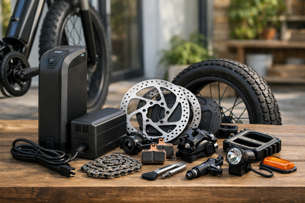 Electric Bike Parts, Batteries, and Chargers Guide